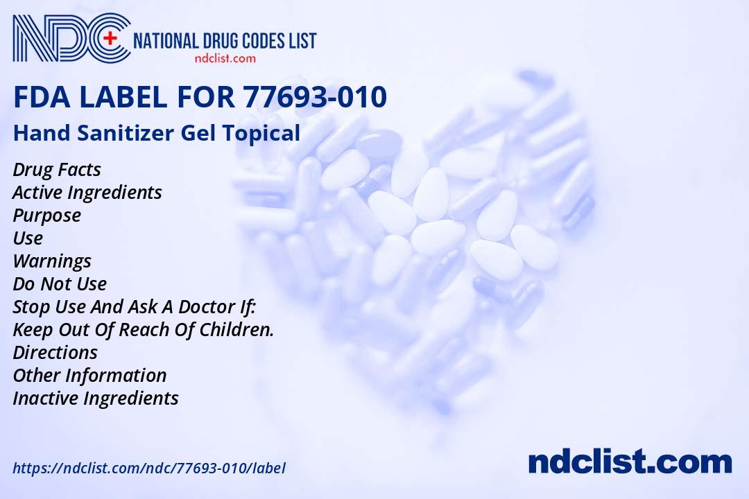 FDA Label for Hand Sanitizer Gel Topical - Indications, Usage & Precautions