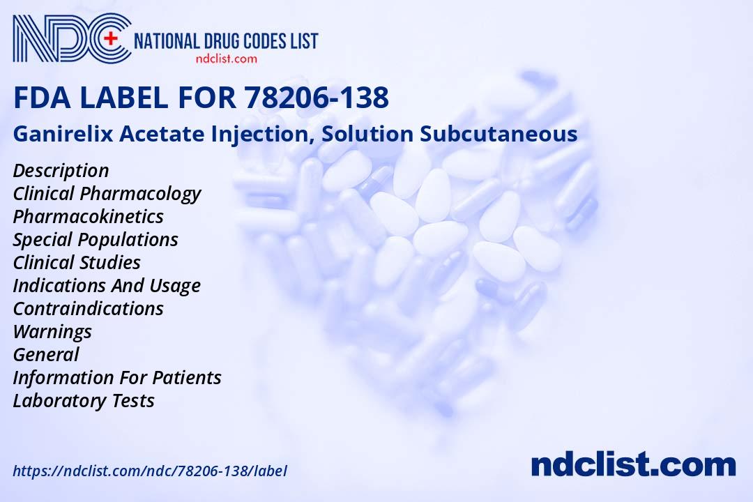 FDA Label for Ganirelix Acetate Injection, Solution Subcutaneous ...