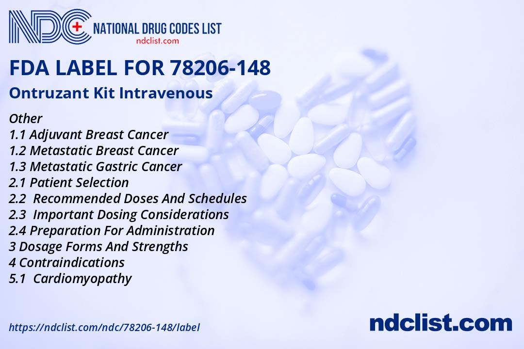 Ontruzant Kit FDA Label - NDC 78206-148