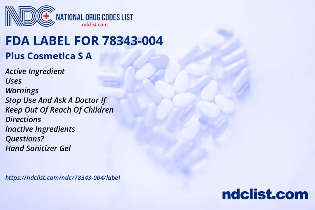 FDA Label for Plus Cosmetica S A - Indications, Usage & Precautions