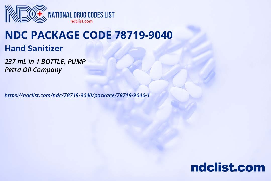 NDC Package 78719-9040-1 Hand Sanitizer