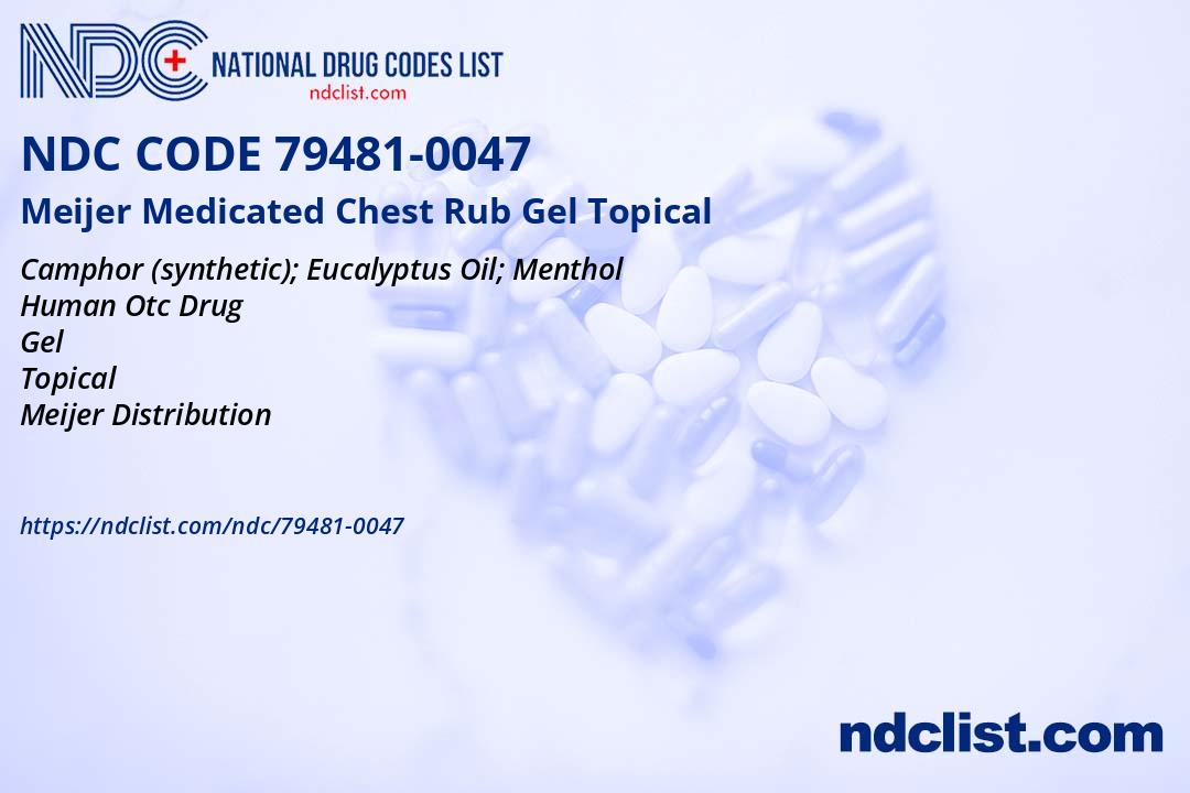 Meijer Medicated Chest Rub Gel NDC 79481-0047