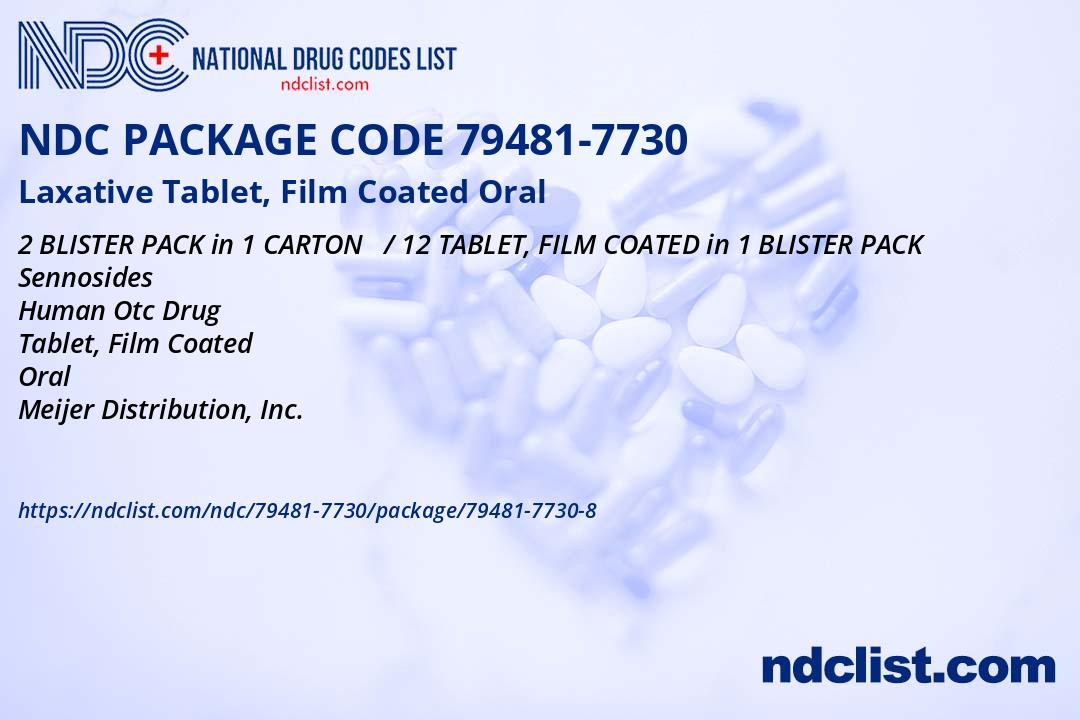 Laxative Tablet, Film Coated - NDC Package 79481-7730-8