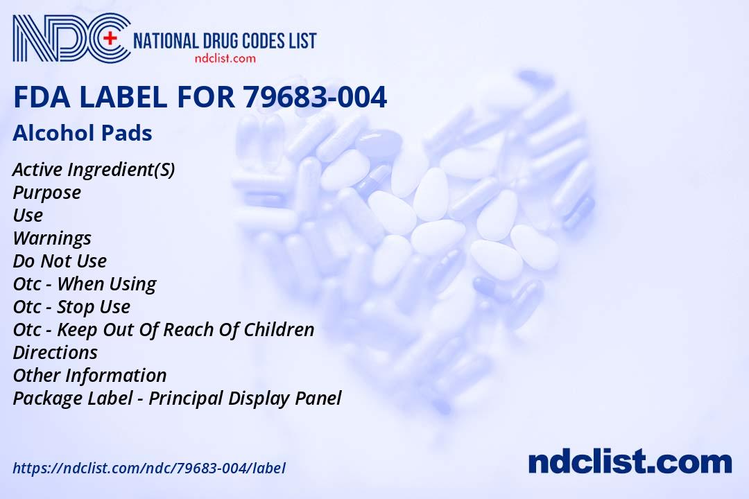 Alcohol Pads- FDA Label NDC79683-004