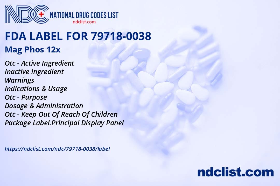 FDA Label for Mag Phos 12x - Indications, Usage & Precautions