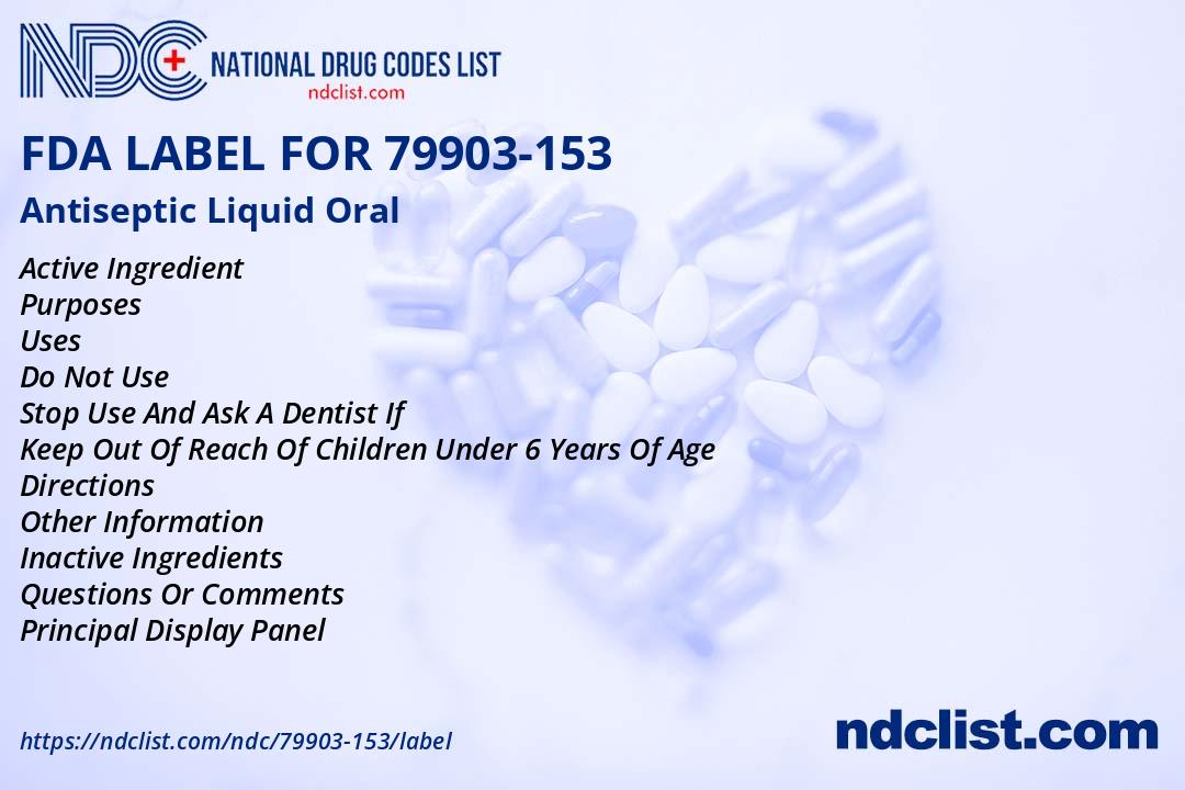Antiseptic Liquid FDA Label - NDC 79903-153