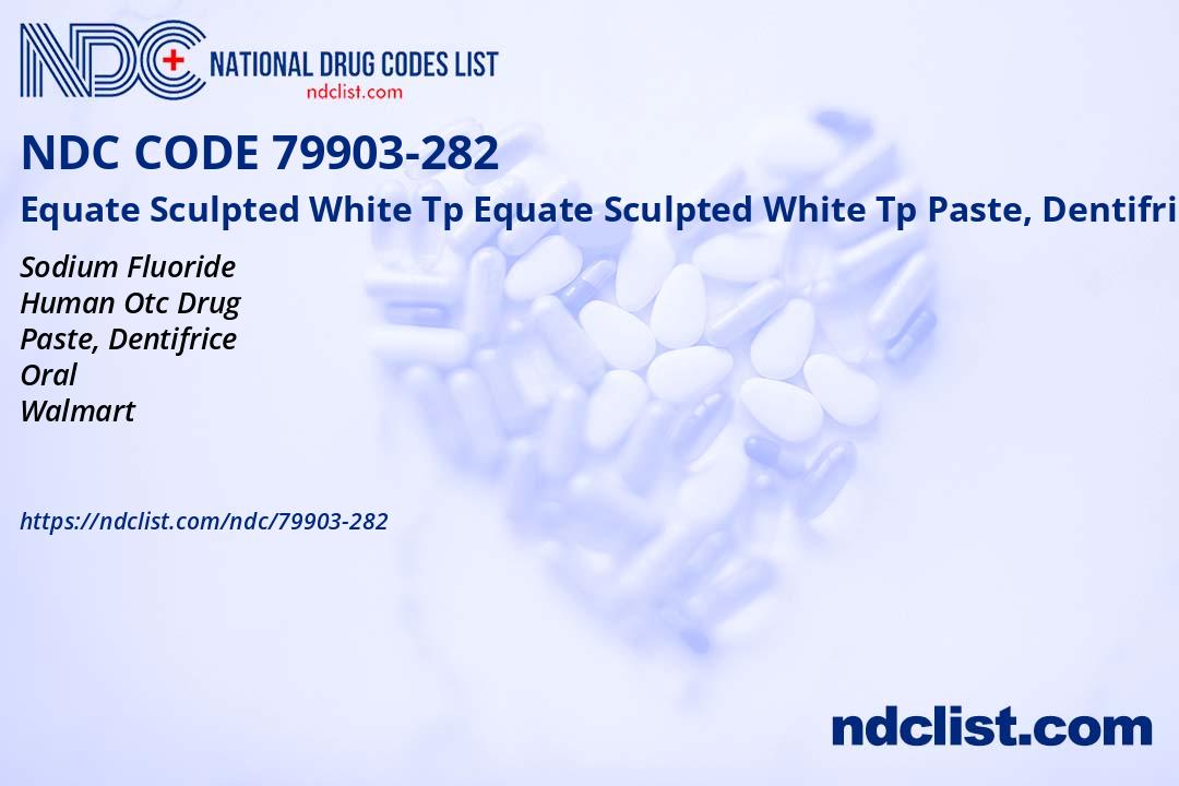 Equate Sculpted White Tp Paste, Dentifrice- NDC79903-282