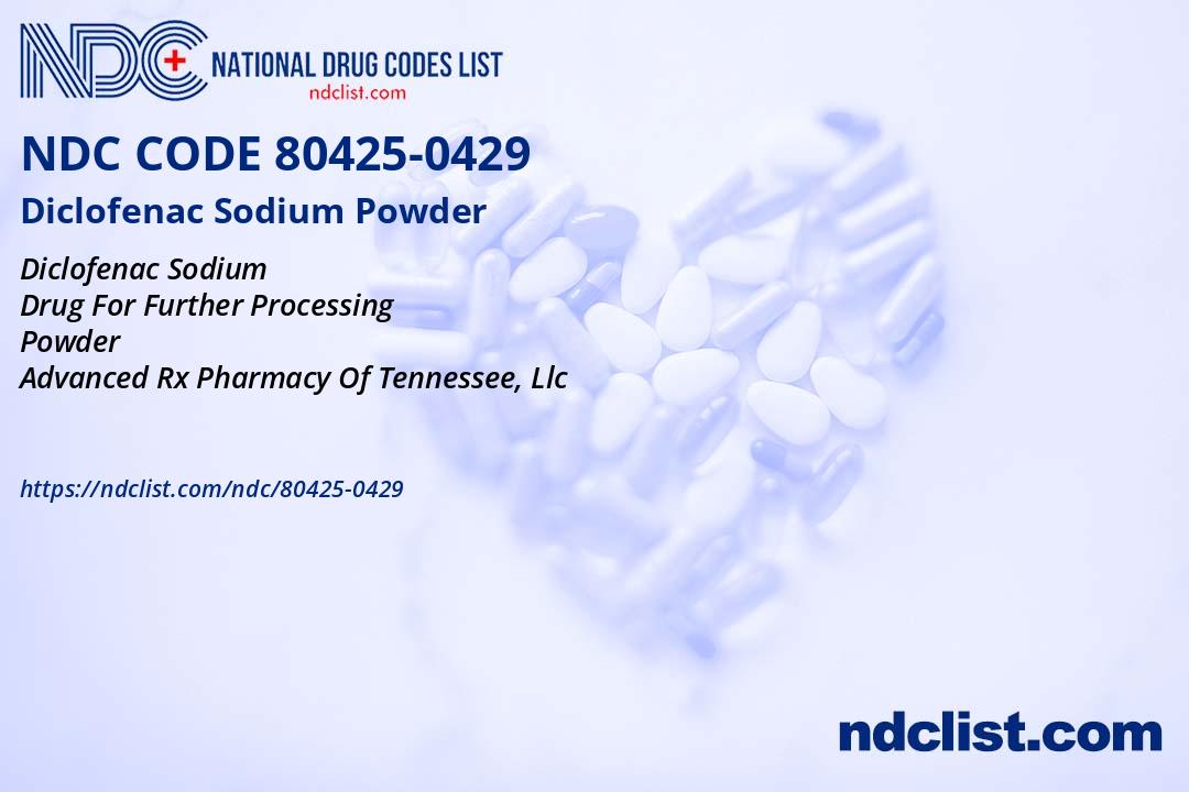 NDC 80425-0429 Diclofenac Sodium Powder