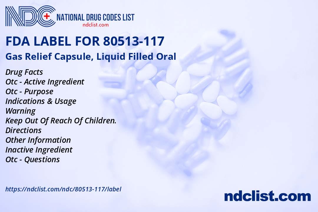 Gas Relief Capsule, Liquid Filled- FDA Label NDC80513-117