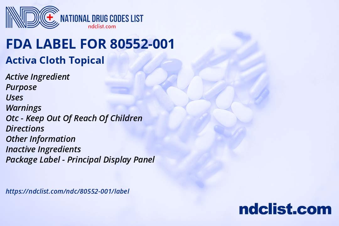 FDA Label for Activa - Indications, Usage & Precautions