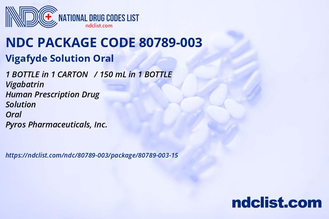Vigafyde Solution- NDC80789-003-15