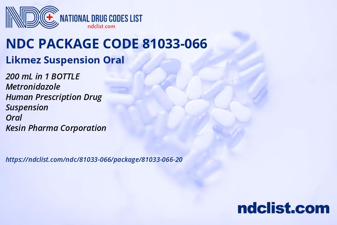 NDC Package 81033-066-20 Likmez Suspension Oral