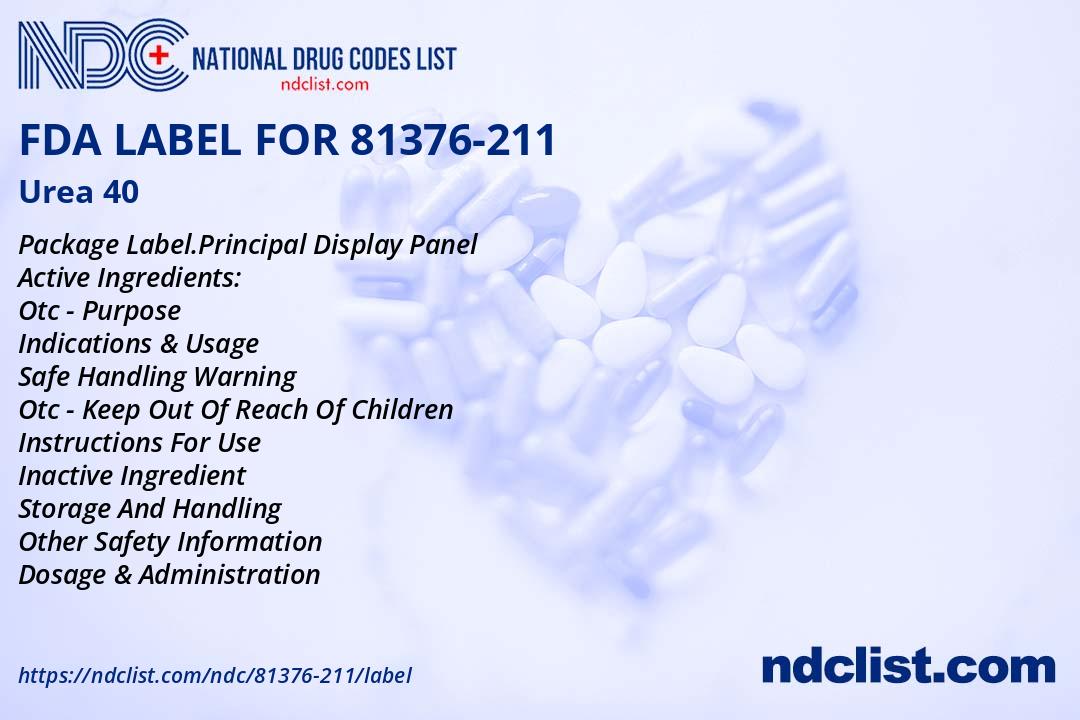 Urea 40- FDA Label NDC81376-211