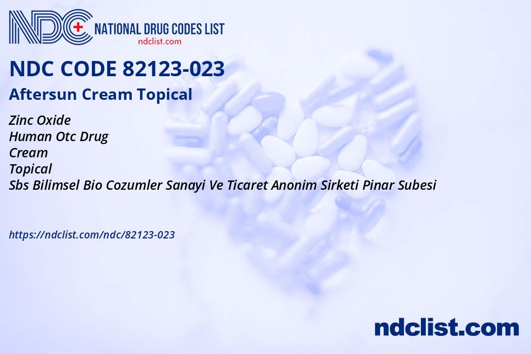 Aftersun Cream NDC 82123-023