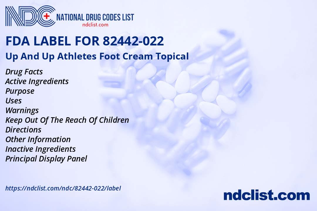 FDA Label for Up And Up Athletes Foot Cream Topical - Indications ...