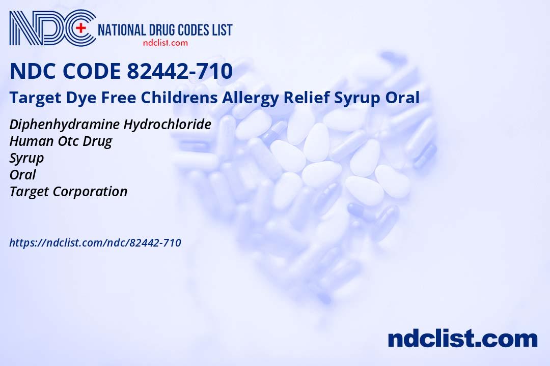 Target Dye Free Childrens Allergy Relief Syrup NDC 82442-710