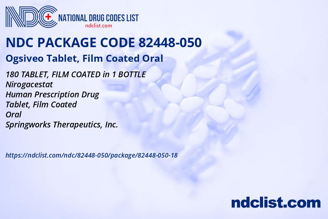 Ogsiveo NDC Package 82448-050-18