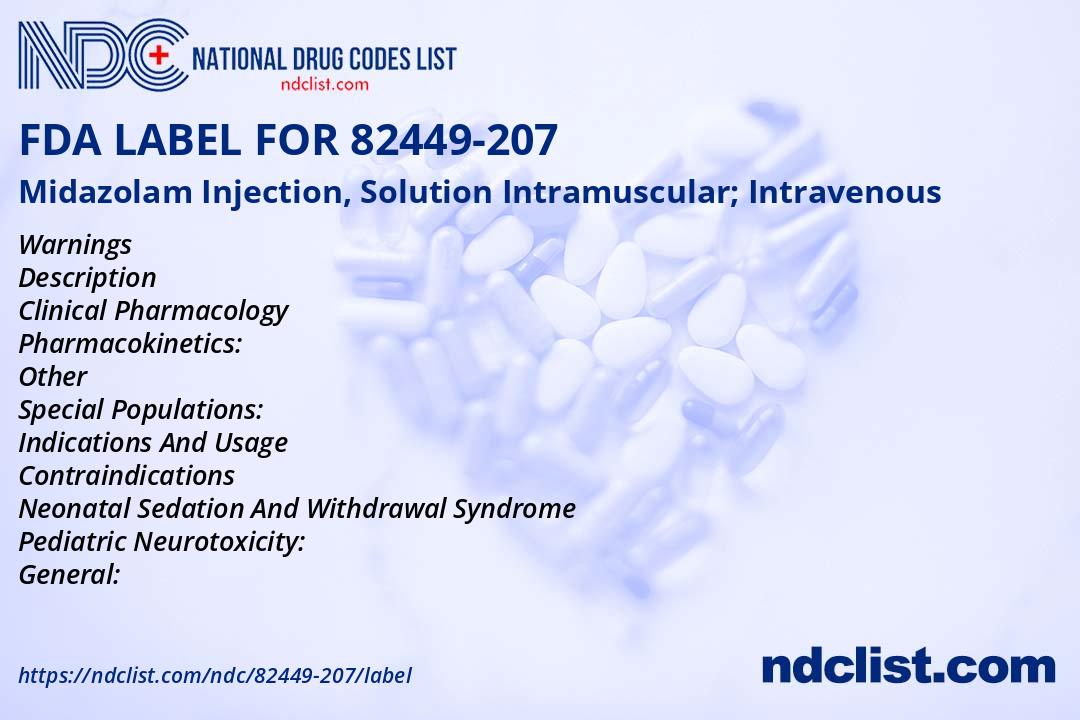 FDA Label for Midazolam Injection, Solution Intramuscular; Intravenous ...