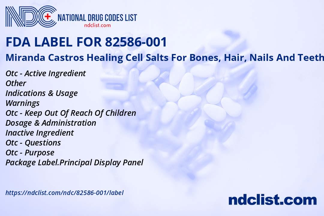 Miranda Castros Healing Cell Salt- FDA Label NDC82586-001