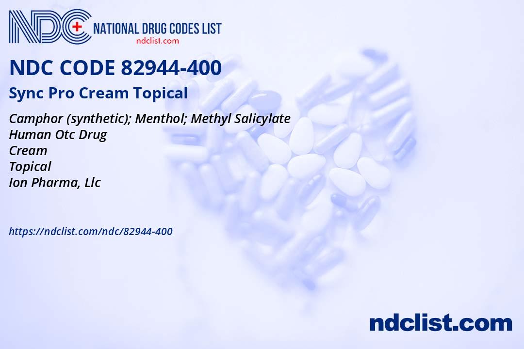 Sync Pro Cream- NDC82944-400