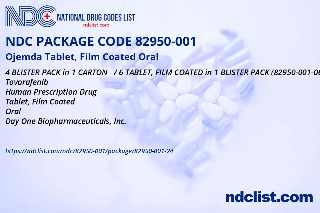 NDC Package 82950-001-24 Ojemda Tablet, Film Coated Oral