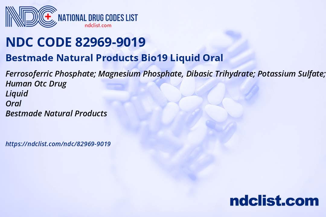 NDC 82969-9019 Bestmade Natural Products Bio19 Liquid Oral