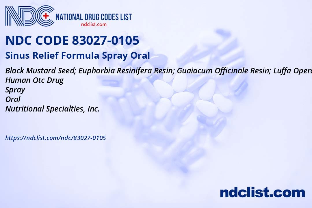Sinus Relief Formula Spray NDC 83027-0105