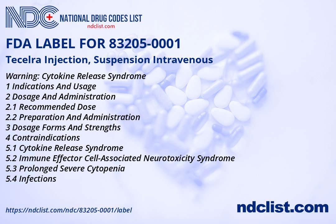 FDA Label for Tecelra Injection, Suspension Intravenous - Indications ...