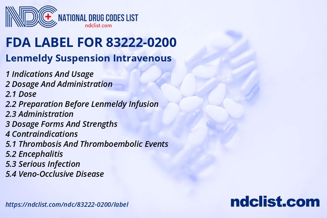 Lenmeldy Suspension- FDA Label NDC83222-0200