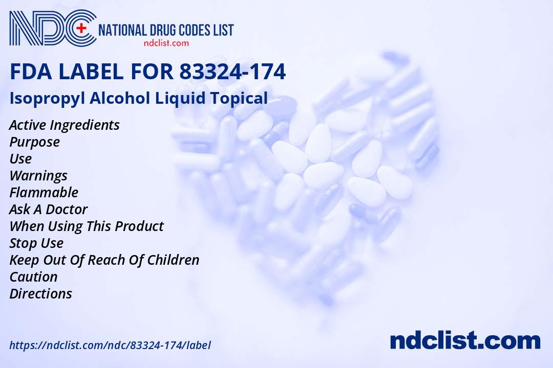 Isopropyl Alcohol Liquid FDA Label - NDC 83324-174
