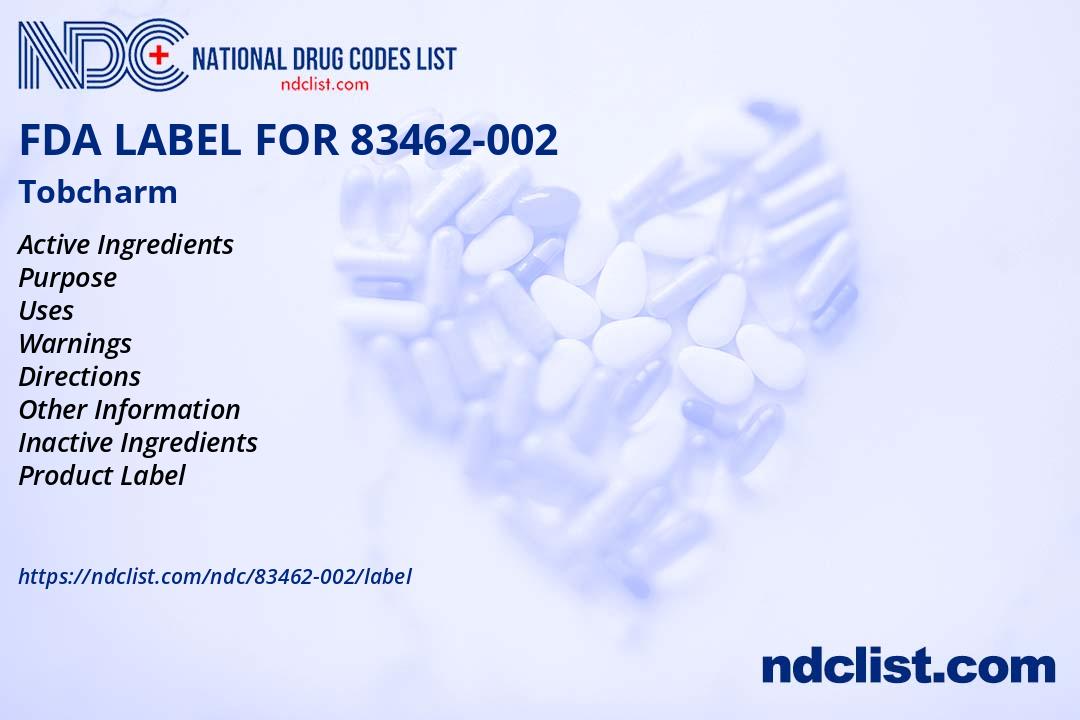 FDA Label for Tobcharm - Indications, Usage & Precautions