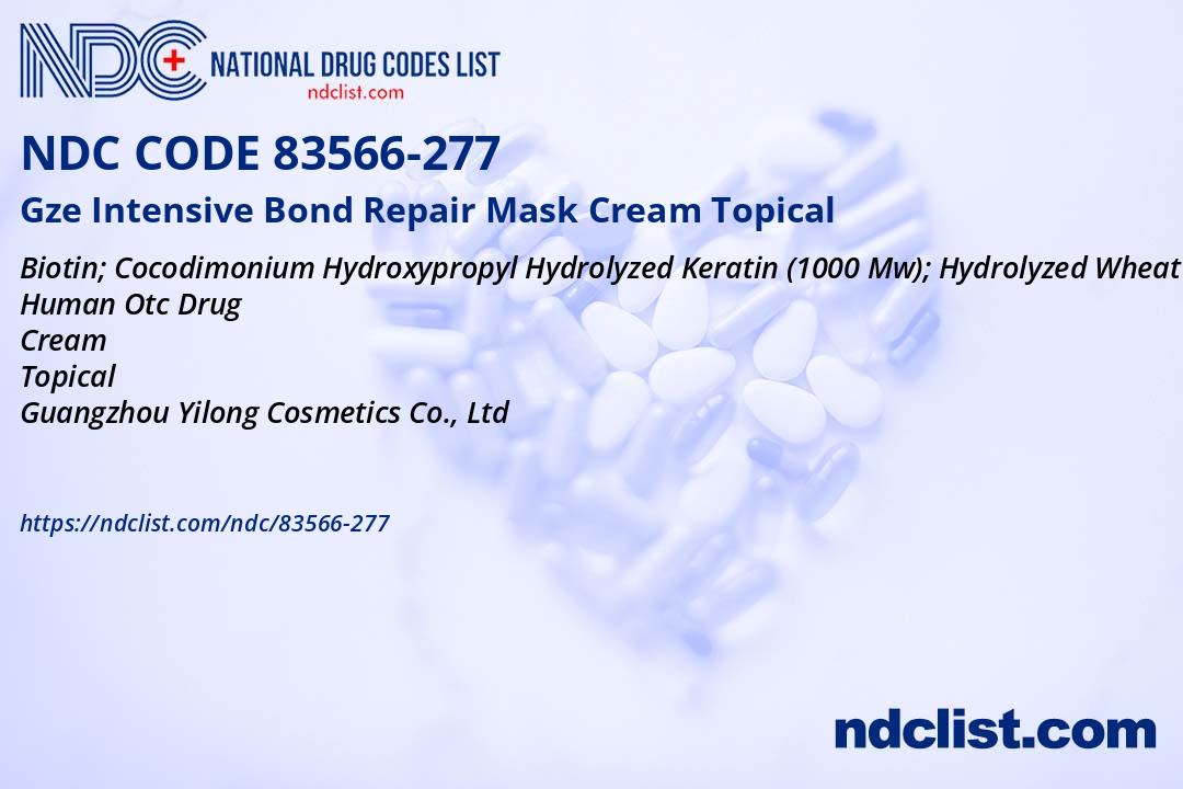 NDC 83566-277 Gze Intensive Bond Repair Mask