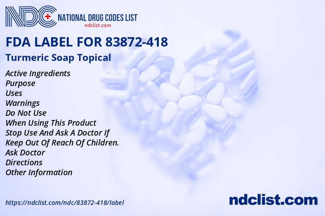 FDA Label for Turmeric - Indications, Usage & Precautions