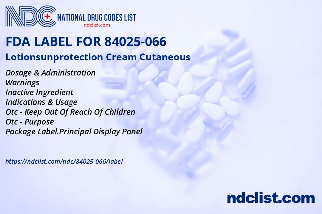 Lotionsunprotection- FDA Label NDC84025-066