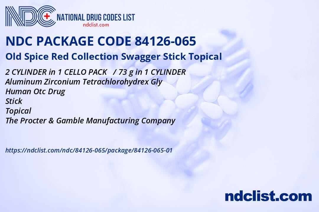 Old Spice Red Collection Swagger NDC Package 84126-065-01