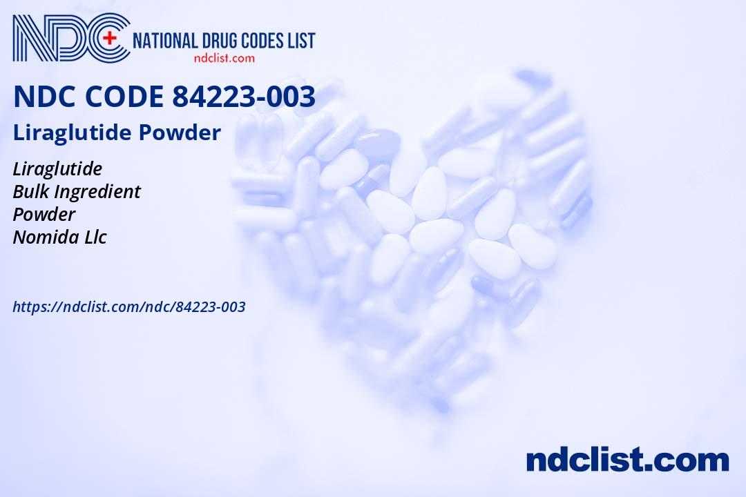 NDC 84223-003 Liraglutide Powder