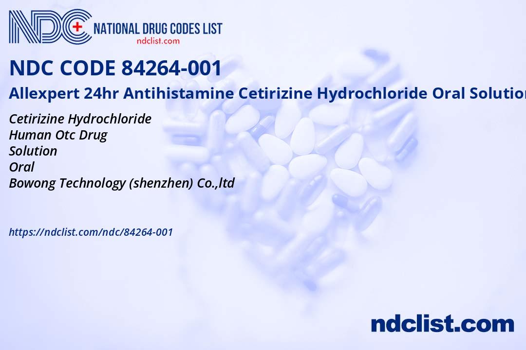 NDC 84264-001 Allexpert 24hr Antihistamine Cetirizine Hydrochloride ...