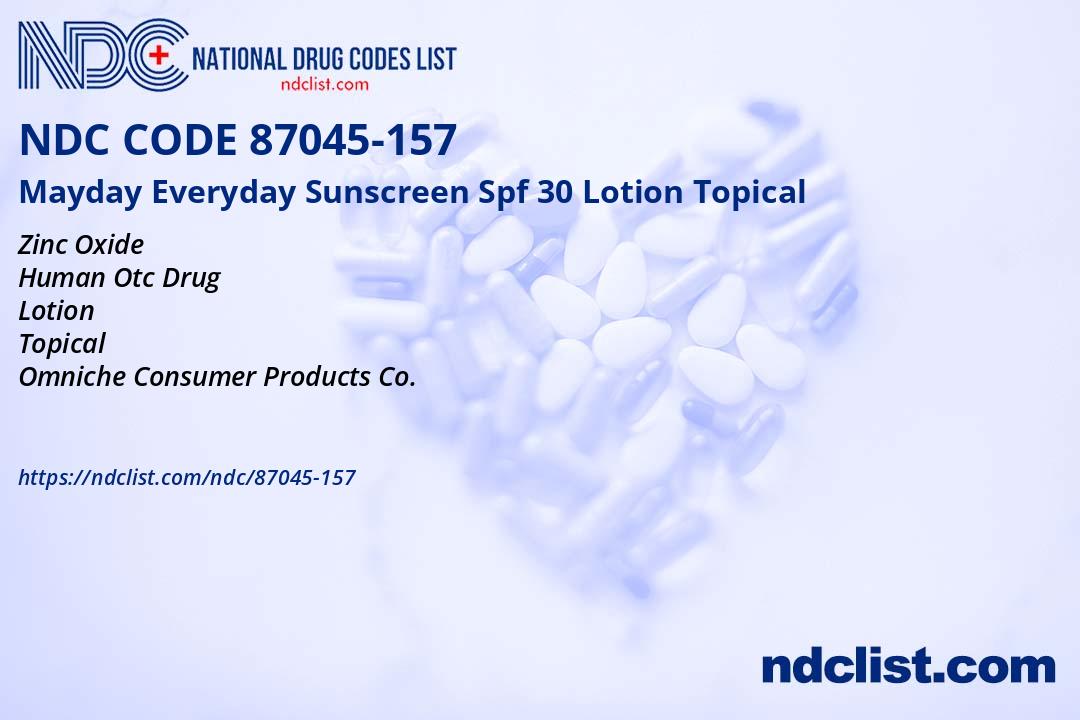 Mayday Everyday Sunscreen Spf 30 Lotion- NDC87045-157