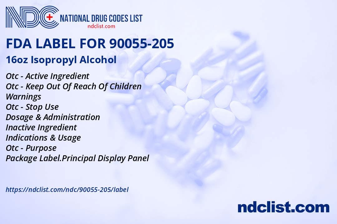 FDA Label for 16oz Isopropyl Alcohol - Indications, Usage & Precautions