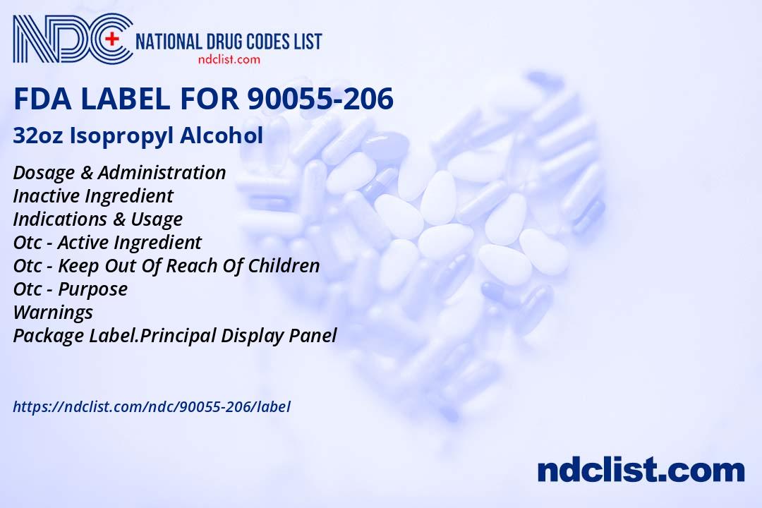 FDA Label for 32oz Isopropyl Alcohol - Indications, Usage & Precautions