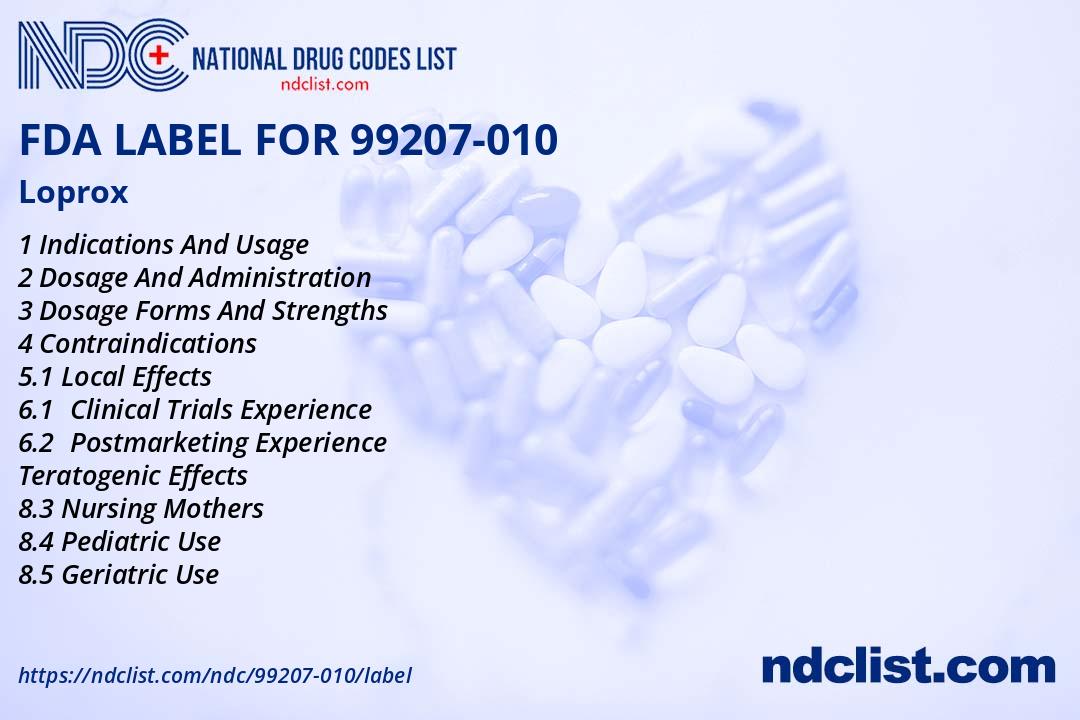 FDA Label for Loprox - Indications, Usage & Precautions
