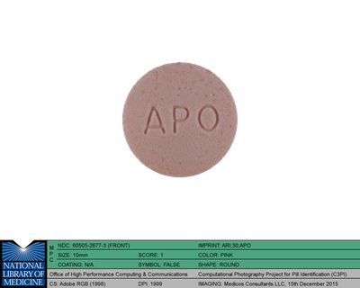 Pill Identifier Aripiprazole - Size, Shape, Imprints and Color
