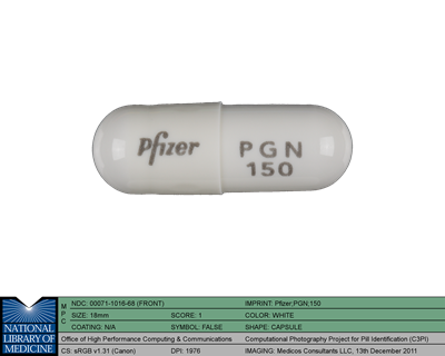 Pill Identifier Lyrica - Size, Shape, Imprints and Color