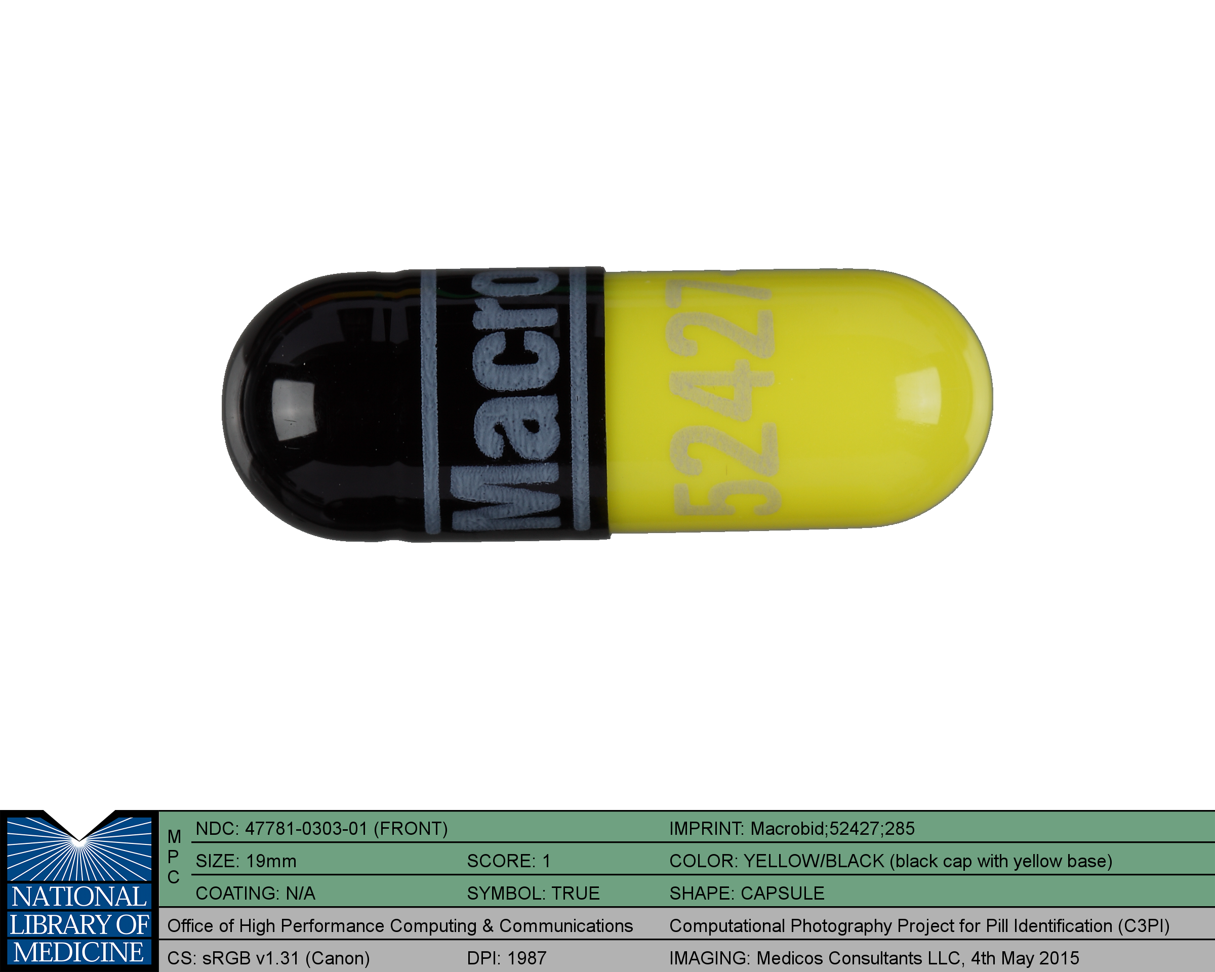 Pill Identifier Nitrofurantoin Monohydrate/ Macrocrystalline - Size ...