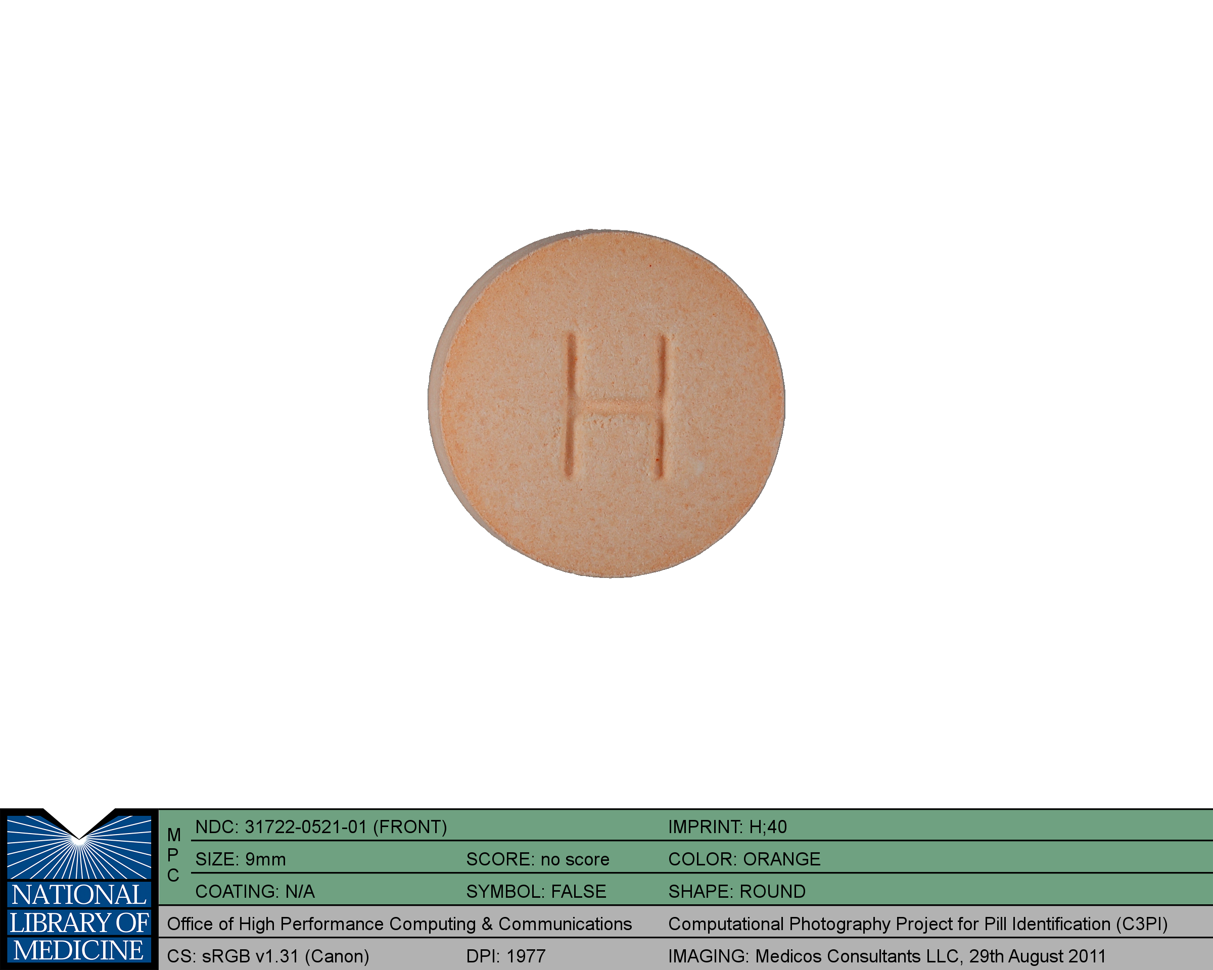 Pill Identifier Hydralazine Hydrochloride - Size, Shape, Imprints and Color