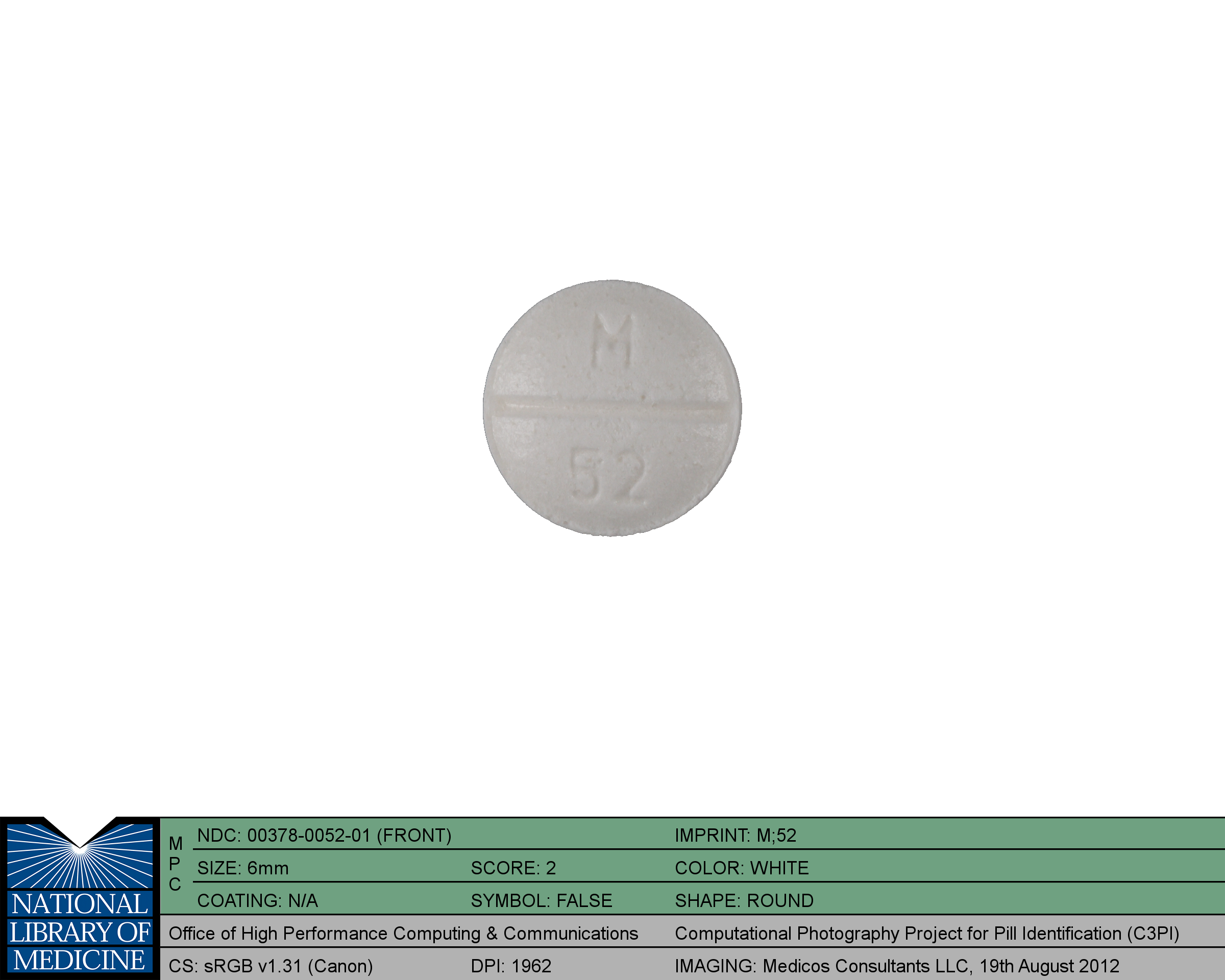 Pill Identifier Pindolol - Size, Shape, Imprints and Color