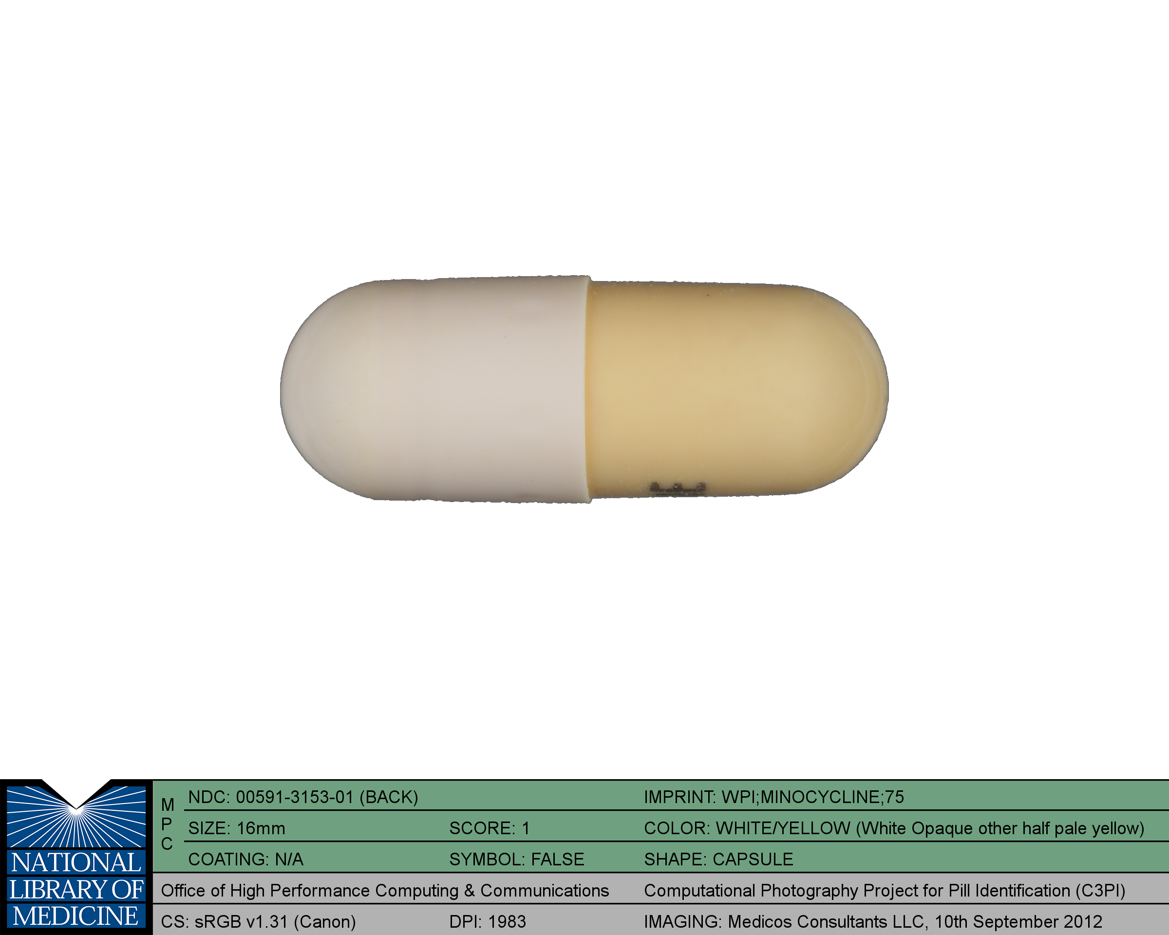 Pill Identifier Minocycline Hydrochloride - Size, Shape, Imprints and Color