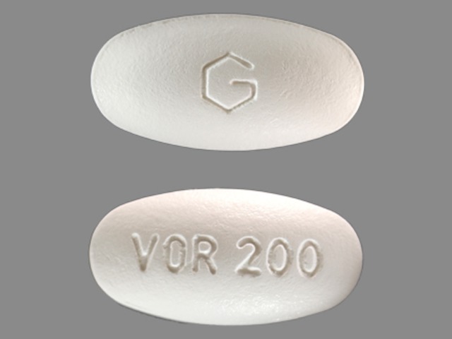 Pill Identifier Voriconazole - Size, Shape, Imprints and Color