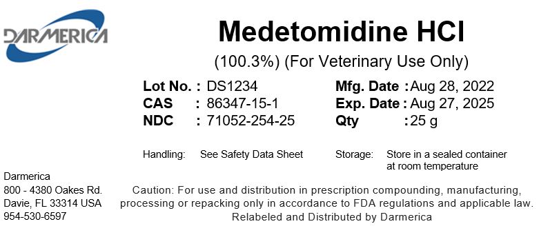 Animal NDC 71052-254-10 Medetomidine Hcl