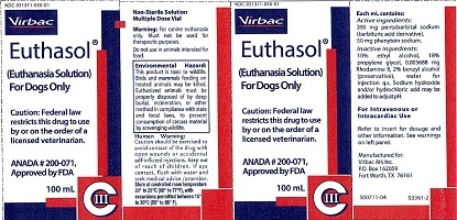 Animal NDC 51311-050-01 Euthasol